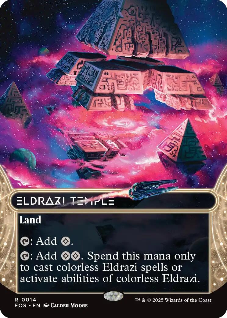 Eldrazi Temple (0014) (Borderless) (14) (Edge of Eternities: Stellar S – Red Riot Games CA