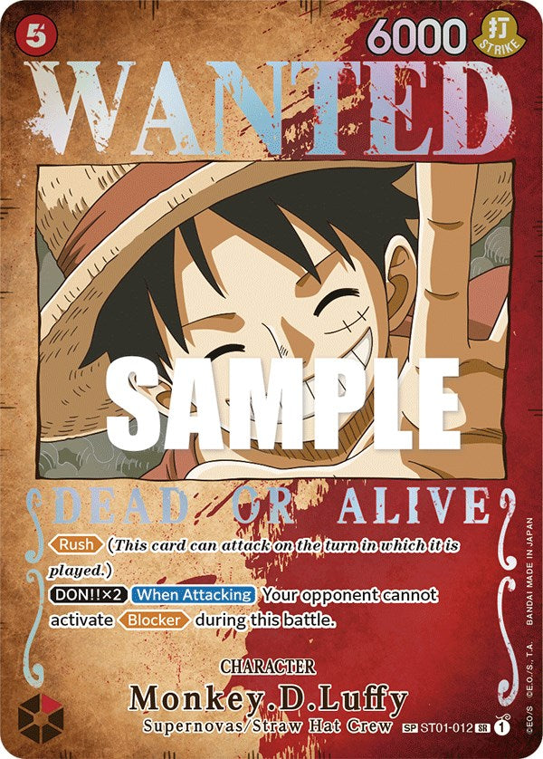 Monkey.D.Luffy (Wanted Poster) [Pillars of Strength] – Red Riot Games CA