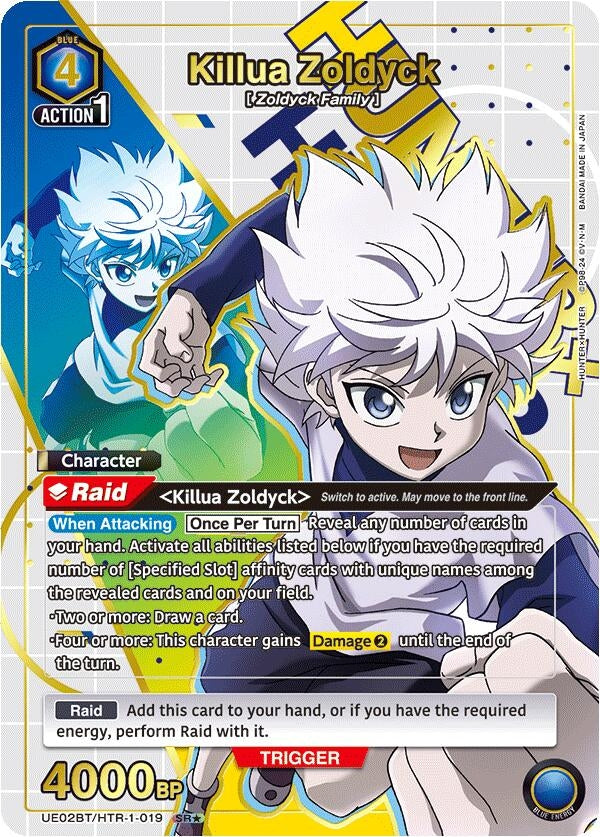 Killua Zoldyck (019) (SR*) [Hunter x Hunter] – Red Riot Games CA