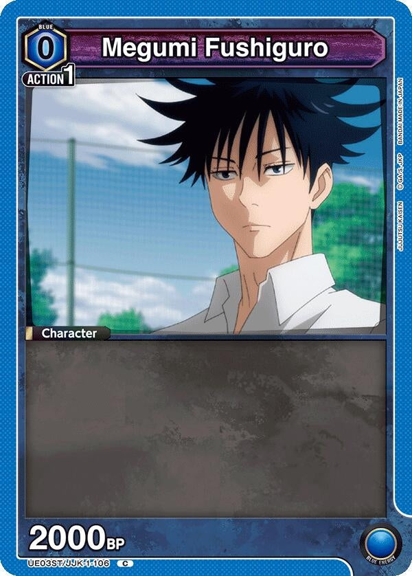 Megumi Fushiguro (106) [Jujutsu Kaisen Starter Deck] – Red Riot Games CA