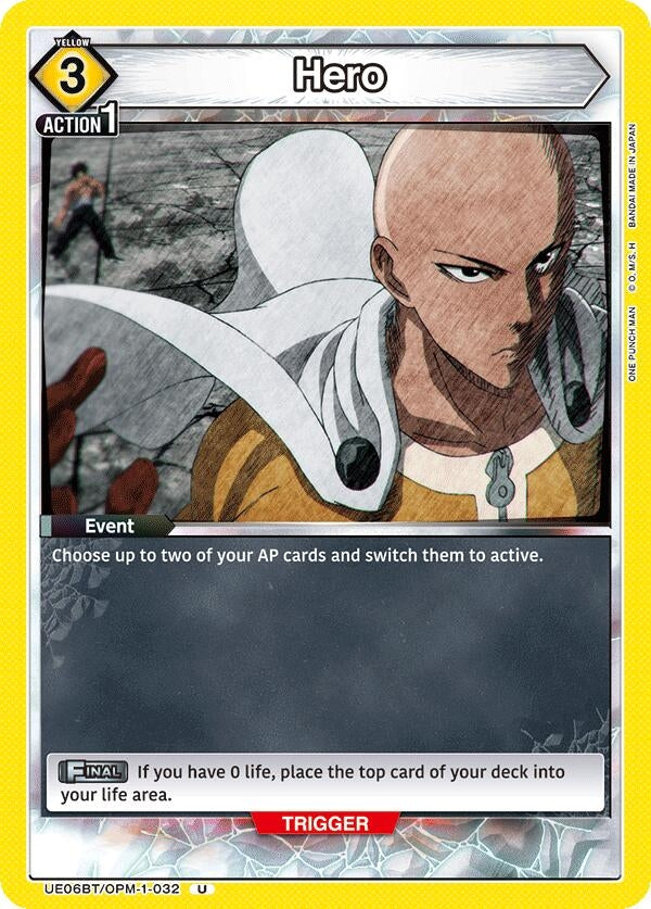 Hero (UE06BT/OPM-1-032) [UE06BT: One Punch Man] – Red Riot Games CA