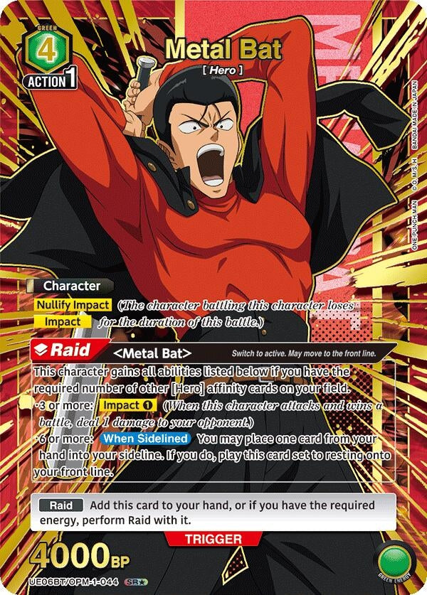 Metal Bat (044) (SR*) (UE06BT/OPM-1-044) [UE06BT: One Punch Man] – Red ...