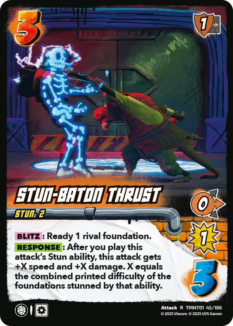 Stun-Baton Thrust (TMNT01 45/186) (Teenage Mutant Ninja Turtles) – Red ...