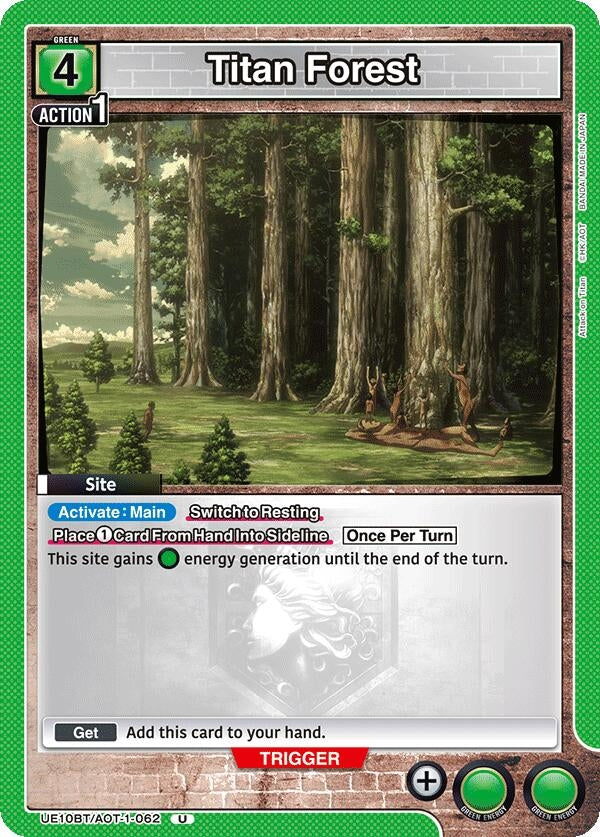Titan Forest (UE10BT/AOT-1-062) (UE10BT: Attack on Titan) – Red Riot ...